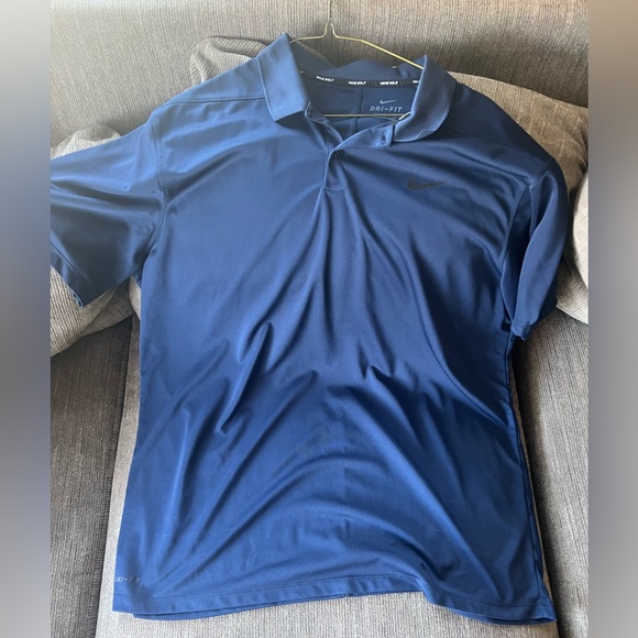 Nike | Shirts | Navy Blue Nike Polo Dri Fit Nike Polo Shirt | Poshmark